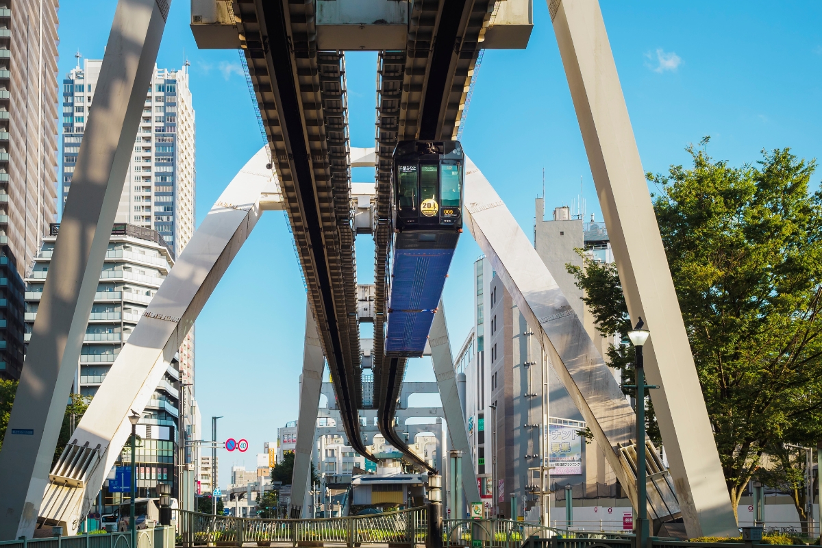 Chiba Monorail: The World's Longest Upside-Down Train Journey