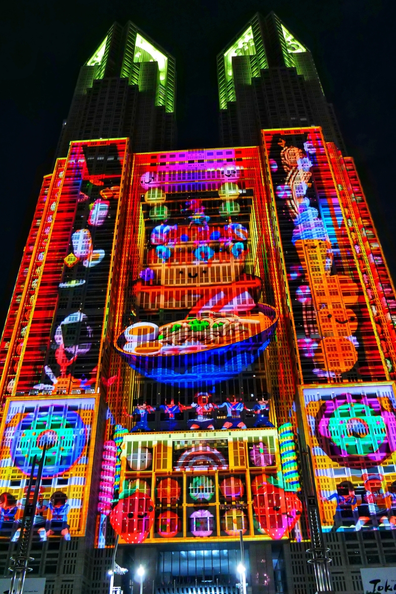 Tokyo Night and Light - The Stunning Projection Show in Shinjuku